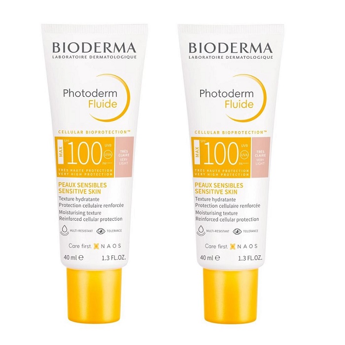 BIODERMA Photoderm Fluid spf100 Very Light Colour 40ml 1+1