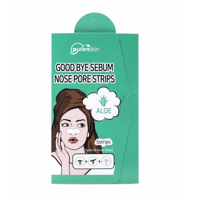 PURENSKIN Good Bye Sebum Nose Pore Aloe 5 strips